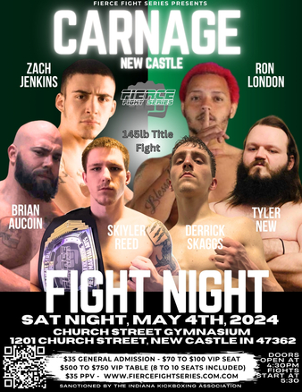 Fierce Fight Series: Carnage | Kickboxing Event | Tapology