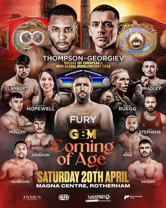 Shakiel Thompson vs. Vladimir Georgiev, Coming of Age | Boxing Bout | Tapology