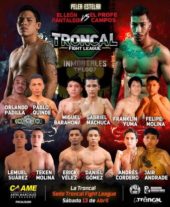TFL 7: Inmortales | MMA & Kickboxing Event | Tapology
