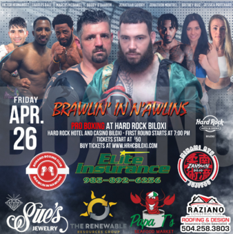 Jonathan Guidry vs. Bobo O'Bannon, Brawlin' in N'awlins | Boxing Bout ...