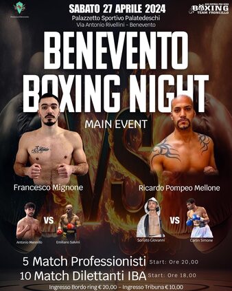 Benevento Boxing Night | Boxing Event | Tapology