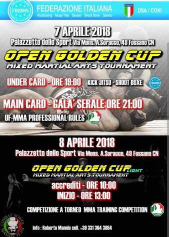 Open Gold Cup | MMA Event | Tapology