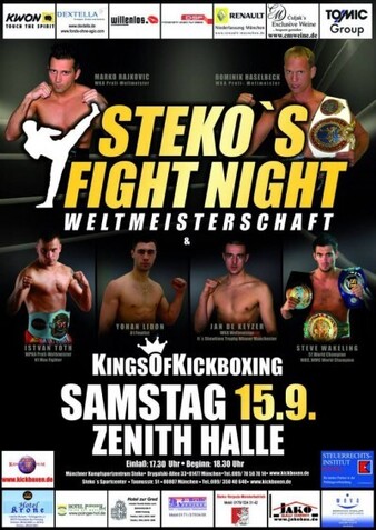 Marko Rajkovic vs. Laszlo Holik, Steko's Fight Night | Kickboxing Bout ...