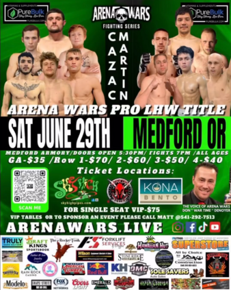 Arena Wars Fighting Series | MMA, Boxing, & Kickboxing Event | Tapology