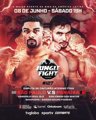 Ryan Rubens vs. Israel Miranda, Jungle Fight 127 | MMA Bout | Tapology