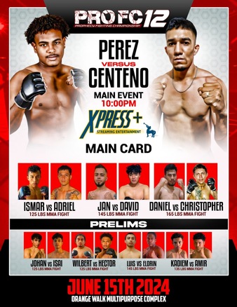 PRO FC 12: Perez vs. Centeno | MMA Event | Tapology