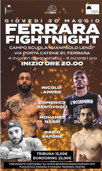Mohamed Nasri vs. Muhamed Biberovic, Ferrara Fight Night | Boxing Bout ...