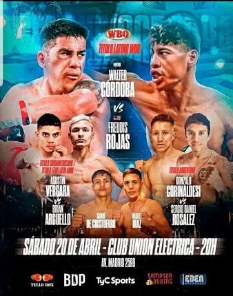 Cordoba vs. Rojas | Boxing Event | Tapology