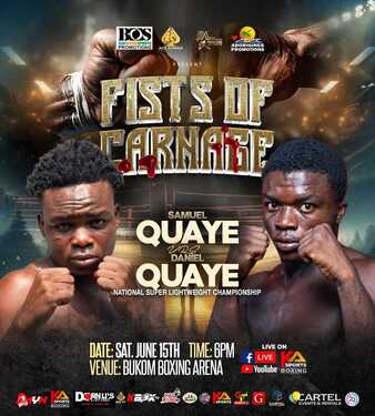 Samuel Quaye vs. Daniel Quaye, Fists of Carnage | Boxing Bout | Tapology