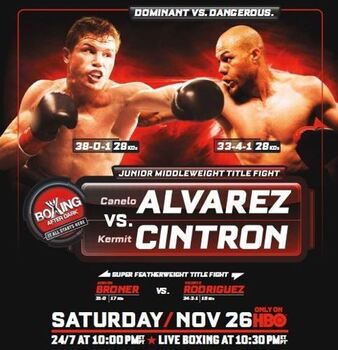 Canelo Álvarez vs. Kermit Cintron, Canelo vs. Cintron | Boxing Bout ...