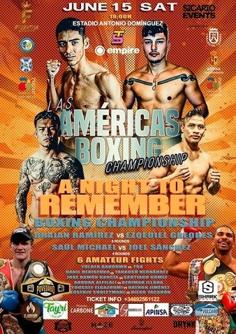 Braian Ramirez vs. Ezequiel Gregores, Las Americas Boxing Championship ...