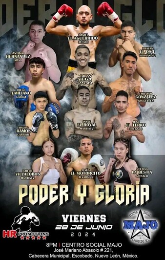 Brian Vega Zavala vs. Jesús Alvarado Méndez, Poder y Gloria | Boxing ...