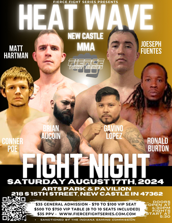 Fierce Fight Series: Heat Wave | MMA & Grappling Event | Tapology