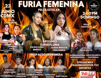 Diana Ferrer vs. Fabiola Caporal Marquez, Furia Femenina | Boxing Bout ...
