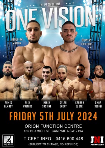 One Vision | Boxing Event | Tapology