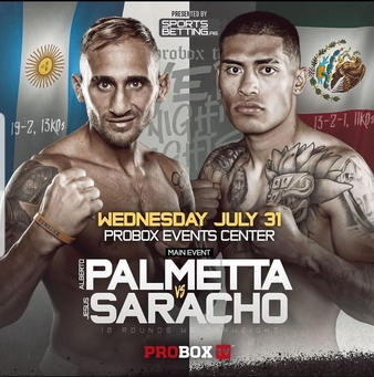Alberto Palmetta vs. Jesus Saracho, Wednesday Night Fights | Boxing ...