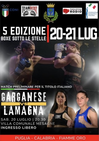 Cristina Garganese vs. Giulia Lamagna, Garganese vs. Lamagna | Boxing ...