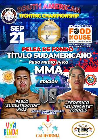 Mayvir Orman vs. Nicolas Acosta, South American Fighting Championship 2 ...