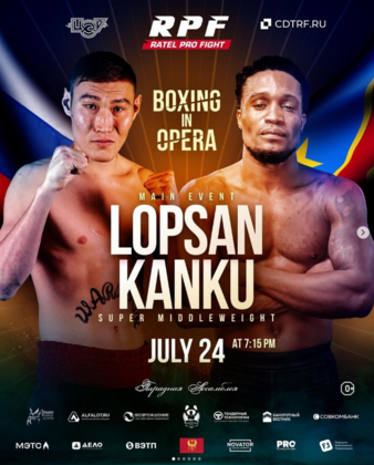 Artysh Lopsan vs. Mbiya Kanku, Boxing in Opera | Boxing Bout | Tapology