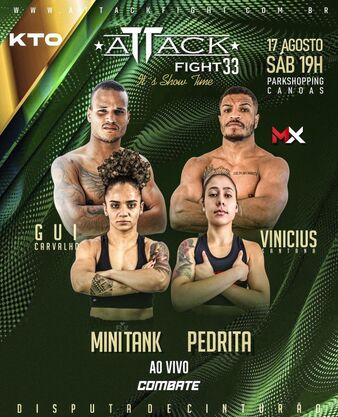 Guilherme Araujo vs. Kevin Wallace, Attack Fight 33 | Muay Thai Bout ...