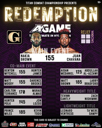 Titan Combat Championship 3: Redemption | MMA Event | Tapology