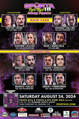 Sparta Fight Night 18: Dawg Fights | Kickboxing & MMA Event | Tapology