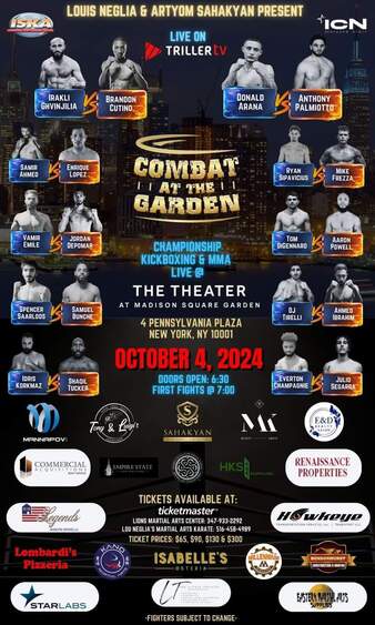 Donald Arana vs. Justin Rosario, Combat At The Garden | MMA Bout | Tapology
