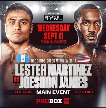 Lester Martinez vs. Joeshon James, Wednesday Night Fights | Boxing Bout ...