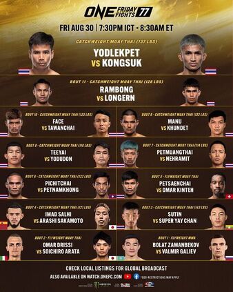 Omar Drissi vs. Soichiro Arata, ONE Friday Fights 77 | Muay Thai Bout ...