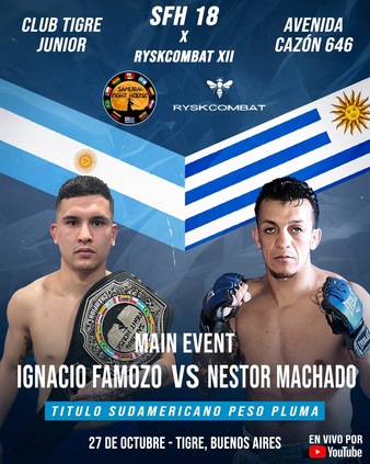 Lucas Miletich vs. Roberto Benítez, Samurai Fight House 18 | MMA Bout ...