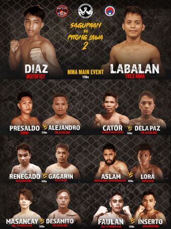 Joshua Renegado vs. Rugier Gagarin, Sagupan sa Pitong Lawa 2 | MMA Bout ...