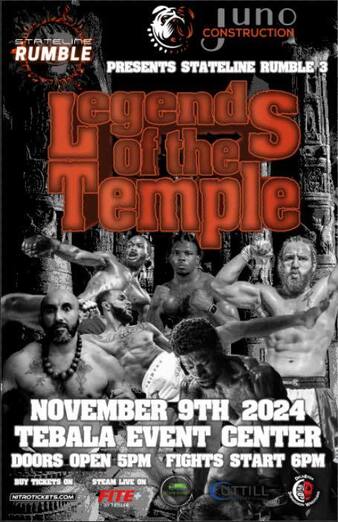 Stateline Rumble 3: Legends of the Temple | MMA & Kickboxing Event ...