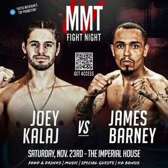 Joey Kalaj vs. James Barney, Mitten Muay Thai | Muay Thai Bout | Tapology