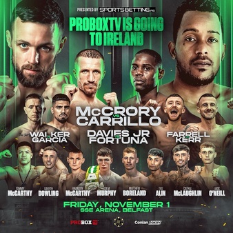 Ruadhan Farrell vs. Connor Kerr II, McCrory vs. Carrillo | Boxing Bout ...