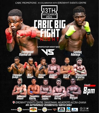 Issa Awal vs. Theophilus Tetteh Jr, Cabic Big Fight Night | Boxing Bout ...