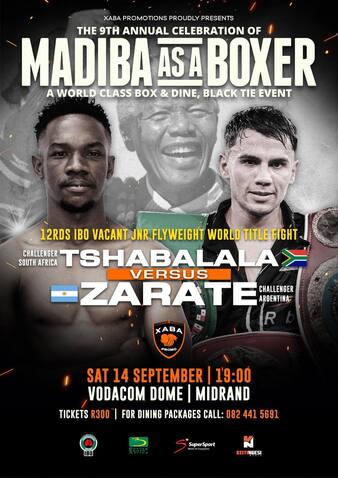 Mpumelelo Tshabalala vs. Junior Zarate, Tshabalala vs. Zarate | Boxing ...