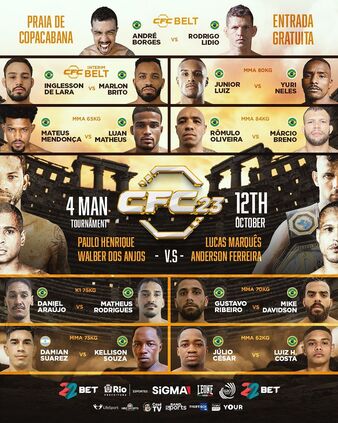 CFC 23: Copacabana | MMA & Kickboxing Event | Tapology