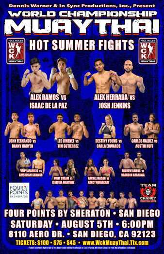 WCK Muay Thai: Hot Summer Fights 2023 | Event | Tapology