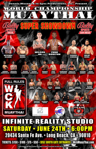 WCK Muay Thai: Super Showdown 2023 | Event | Tapology