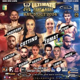 Stephanie Lee Cutting vs. Jaala Tomat, Cutting vs. Tomat | Boxing Bout ...