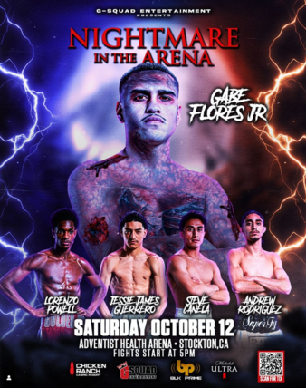 Jessie Guerrero vs. Bryan Santiago, Nightmare in the Arena | Boxing ...