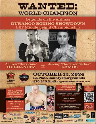 Legends on the Animas | Boxing Event | Tapology