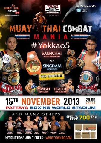 Saenchai vs. Singdam, YOKKAO 5 | Muay Thai Bout | Tapology