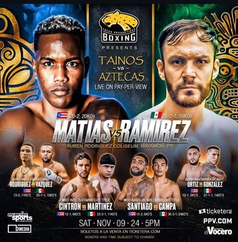 Tainos vs. Aztecas: Matias vs. Ramirez | Boxing Event | Tapology
