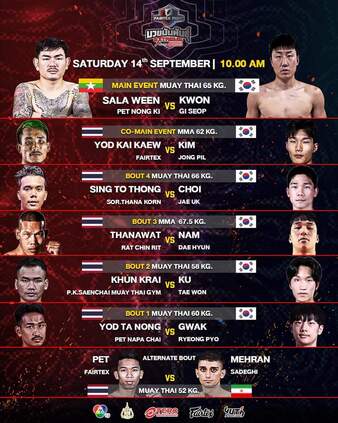 Fairtex Fight | Muay Thai & MMA Event | Tapology