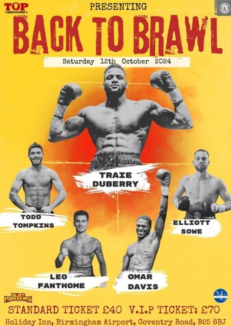 Todd Tompkins vs. Jay Castledine, Back to Brawl | Boxing Bout | Tapology