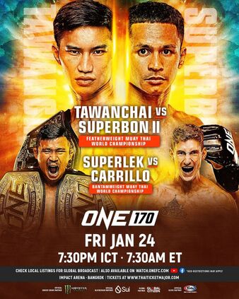 ONE 170: Tawanchai vs. Superbon 2 | Combat Sports Event | Tapology
