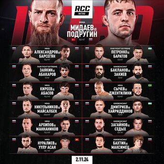 RCC: Intro 34 | MMA & Kickboxing Event | Tapology