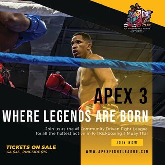 Amadou Sy vs. Omar Ali, Apex 3 | Kickboxing Bout | Tapology