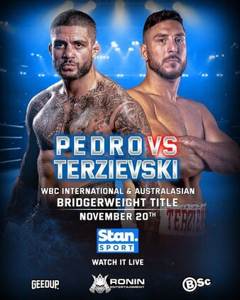 Tyson Pedro vs. Kris Terzievski, Uncaged | Boxing Bout | Tapology